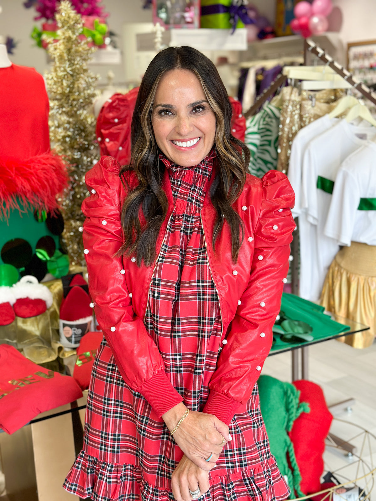 Holly Jolly Crop Jacket — French Violet Boutique